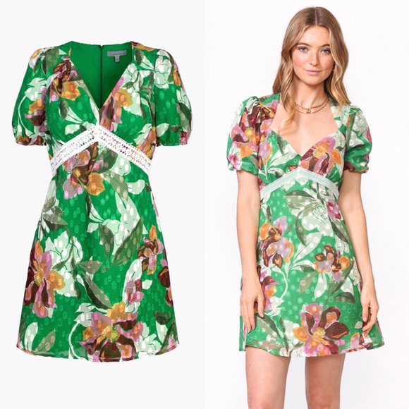 Adelyn Rae | Dresses | Nwt Adelyn Rae Vanessa Jacquard Printed Puff ...